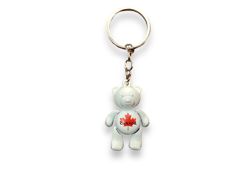 CANADA BEAR KEYCHAIN MOVING HAND AND LEG
