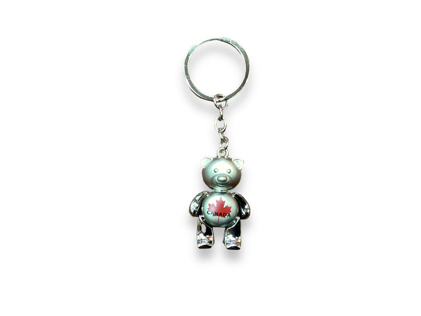 CANADA BEAR KEYCHAIN MOVING HAND AND LEG