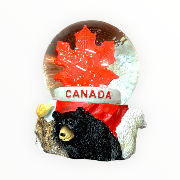 CANADA MAPEL LEAF WILD LIFE SNOW GLOBES