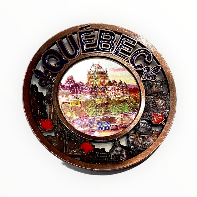 QUEBEC METAL REFRIGERATOR MAGNET