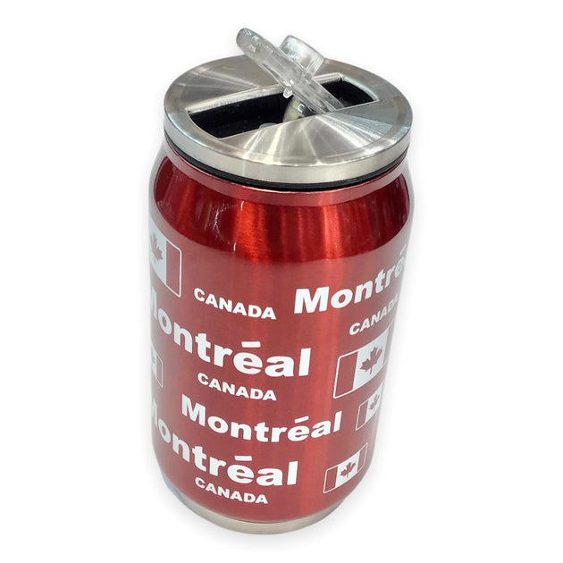 Double Wall Montreal Canada Stainless Steel Cola Can Shaped Sport 350