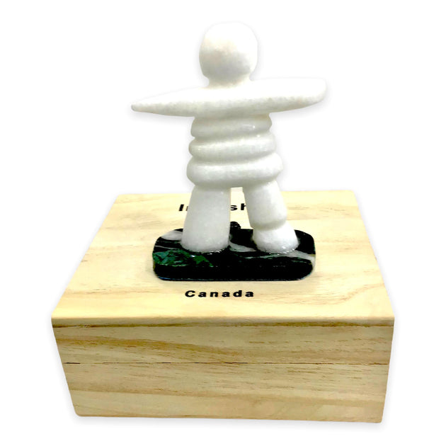 Star Marble Inukshuk, canadian made, hand carved, star marble, inukshu