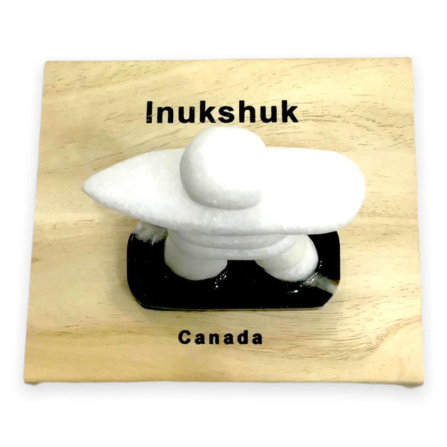 Star Marble Inukshuk, canadian made, hand carved, star marble, inukshu
